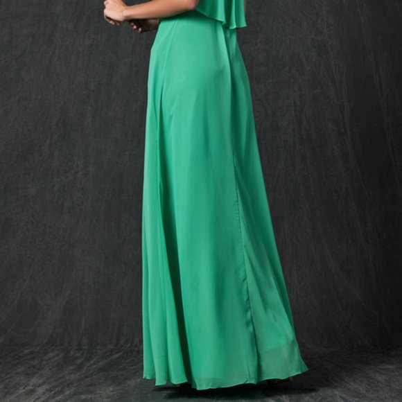 Juliet | Dresses | New Kelly Green Ruffled Bodice Formal Dress Jt59 ...